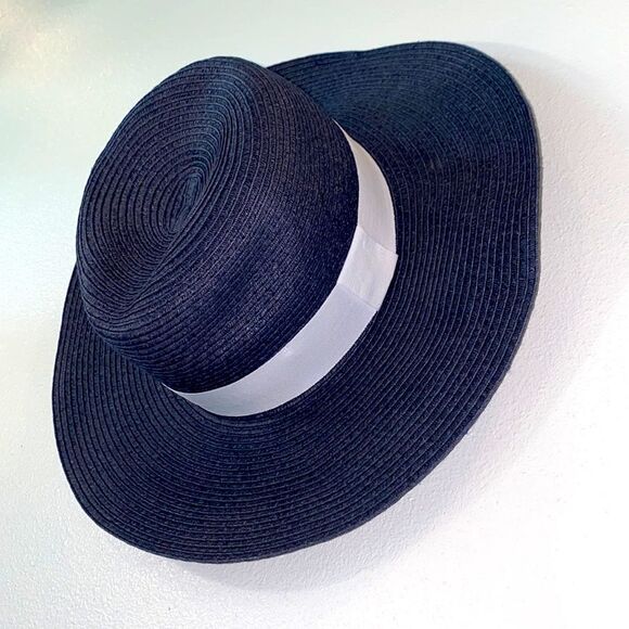 l*space | Accessories | Lspace Navy Blue Panama Wide Brimhat | Poshmark